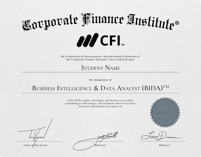 BIDA Certification - Bearning